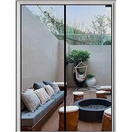 Homearda Magnetic Screen Door Fiberglass-New Upgraded -Durable Mesh ...