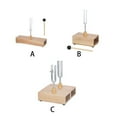 Transemion Fixed Frequency Tuning Fork Wood Base Home Studio Portable ...