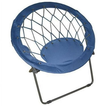 Zenithen Comfy Foldable Bungee Chair for Camping, Teens & Adults, Blue ...