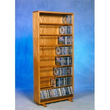 Wood Shed 901 Solid Oak 9 Row Dowel CD Rack - Walmart.com