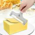 BioRing Stainless Steel Cheese Slicer, Adjustable Thickness Cutter for ...