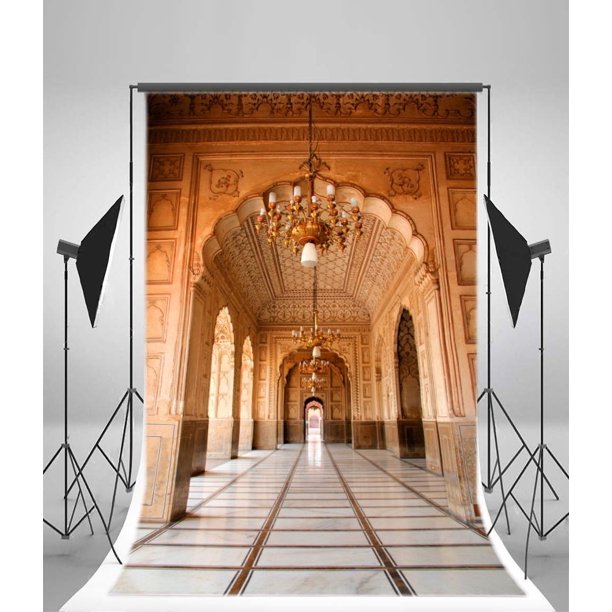 Palace Backdrop 5x7ft Photography Background Droplights Carved Wall ...
