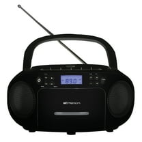 Emerson Radio/CD/Cassette Player Boombox, Black - Walmart.com