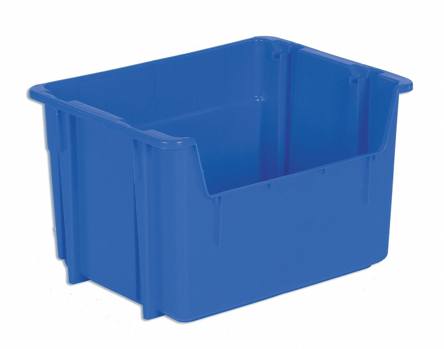 Lewisbins Stack and Nest Bin,Blue,Solid,Plastic NPL252 Blue - Walmart.com
