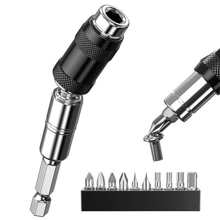 Pivoting Bit Tip Holder Magnetic Screw Drill Tip Pivot Screwdriver Bit ...