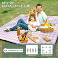 Extra Large Waterproof Picnic Blanket 80"x100" Sandproof Foldable Mat ...