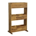 Progressive Furniture Juniper Acacia Wood 3 Tier Planter in Natural ...