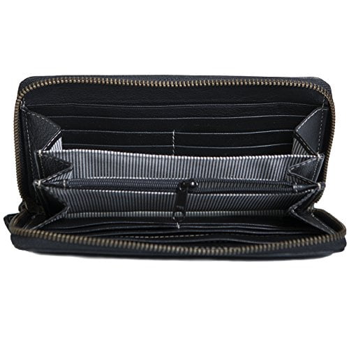 Timberland Genuine Leather Zip Around Wallet Large Pocketbook Size ...