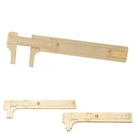 Vernier Caliper Brass M etric Inch Dual Scales Retro Style Measuring ...