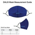 DALIX Cloth Face Mask Reuseable Washable in Royal Blue Made in USA - L ...