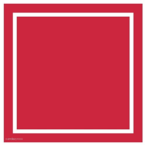 Red Solid Color Square Gift Label Stickers, 40-Pack - Walmart.com ...