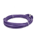 AddOn 25ft Purple CAT 6 PVC Ethernet Cable Snagless Bubble Boot RJ-45 M ...