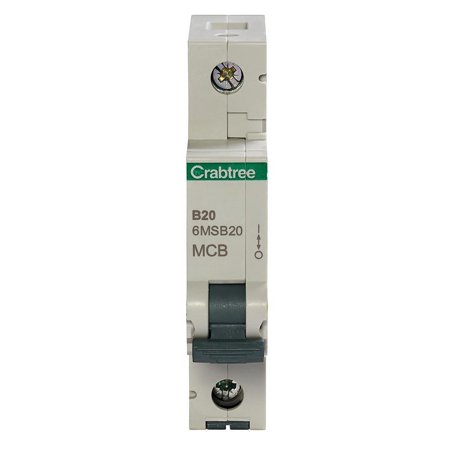 CRABTREE - Loadstar 20A Single Pole MCB, B Curve, 6kA | Walmart Canada