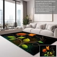 Butterfly Floral Area Rugs, Butterfly Flowers Swirls Stripes Carpet ...