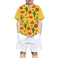CONZONE Children Boys T-Shirts Graphic Print Loose Fit Crew Neck Short ...
