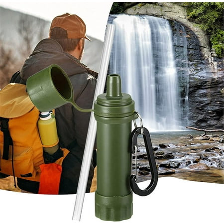 Portable water filter, straw filter, straw purifier, survival gear ...