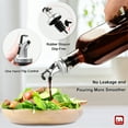 GM GMISUN Glass Oil Dispenser 17oz Bottle with Flip-Top Spout, Dripless ...