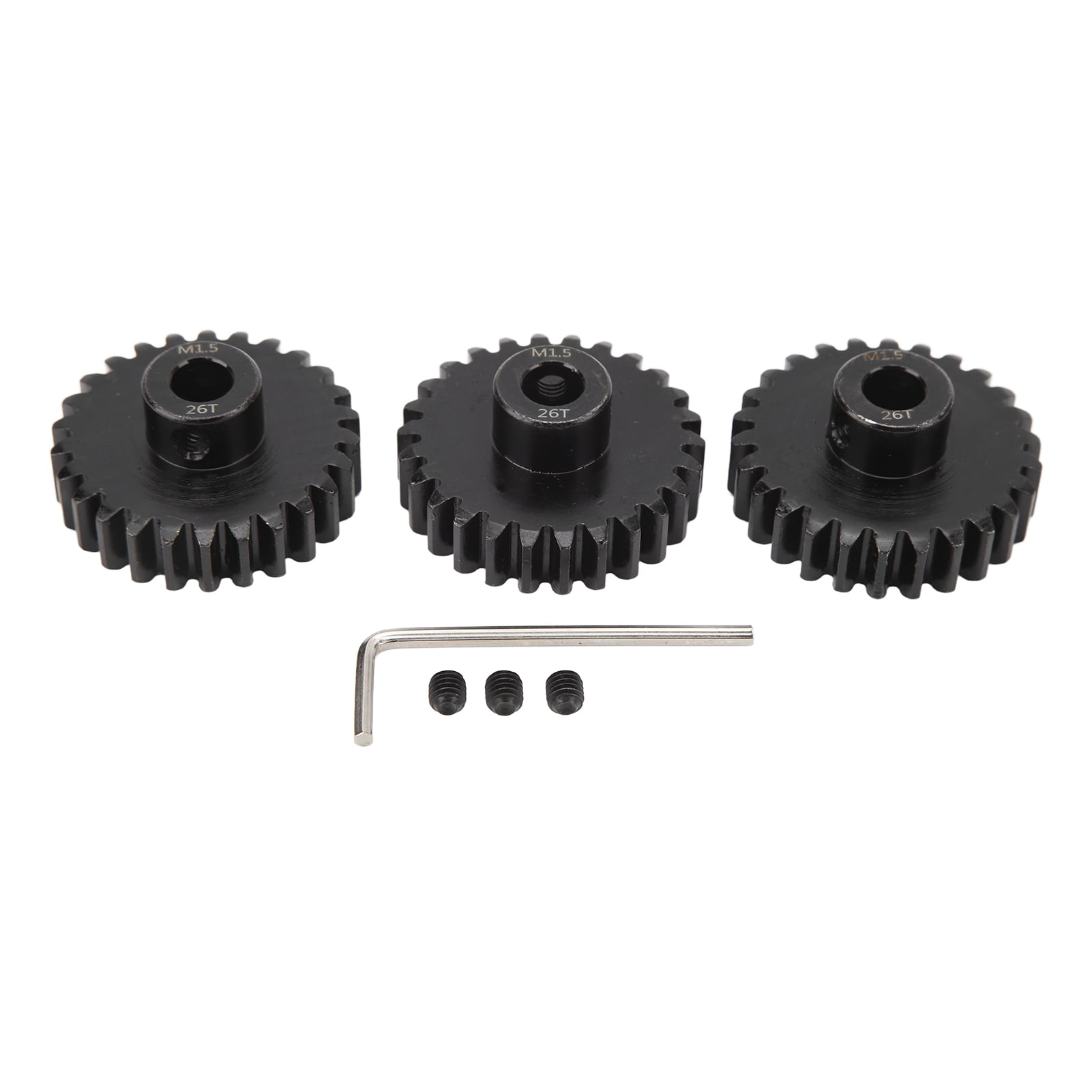 Engranaje de piñón Acero Negro M1.5 Piñón 8 mm Reducir el ruido Juego ...