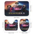 4 Piece Zombie Character Shower Curtain Sets with Rugs, Toilet Lid ...