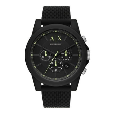 Armani Exchange Black Leather Chronograph Mens Watch AX2098 - Walmart.com