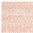 SAFAVIEH Micro-Loop Daithi Geometric Aztec Wool Area Rug, Pink/Ivory, 5 ...