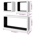 vidaXL 3/6x Floating Wall Display Shelf Cubes Book/DVD Storage Multi ...