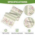 ARTSLION Waterproof Table Runner 13x108 Inch Polyester Wipe Clean Patio ...