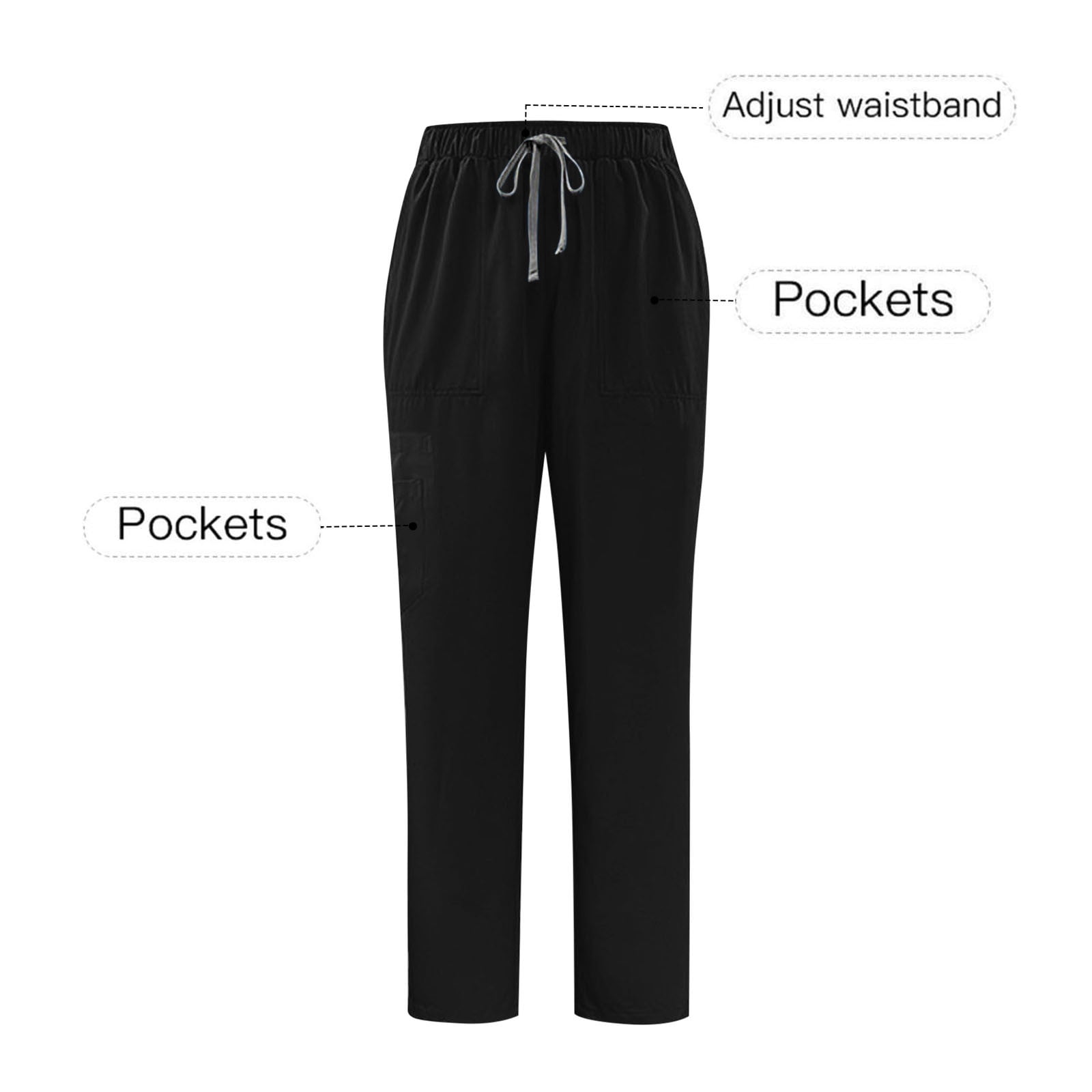 Click here for Ohufall Mens Scrub Pants Elastic Waist Pants For M... prices