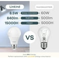 SRWEHG-A19 LED Light Bulb, 60W Equivalent Light Bulbs, 8.5W 5000K ...