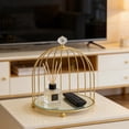 Dianli Kitchen Serving Wrought Iron Single Tier Gold Birdcage Dessert ...