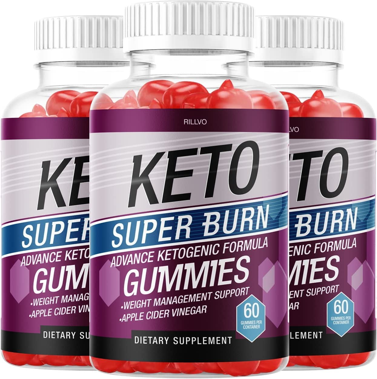 3 Pack Keto SuperBurn Gummies ACV Gummies with Apple Cider Vinegar ...