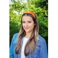 Motique Accessories Orange 2 inch Wide Satin Hard Head Band with No ...
