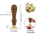 1 pc DIY Scrapbook Brass Wax Seal Stamp and Wood Handle Sets Animal ...
