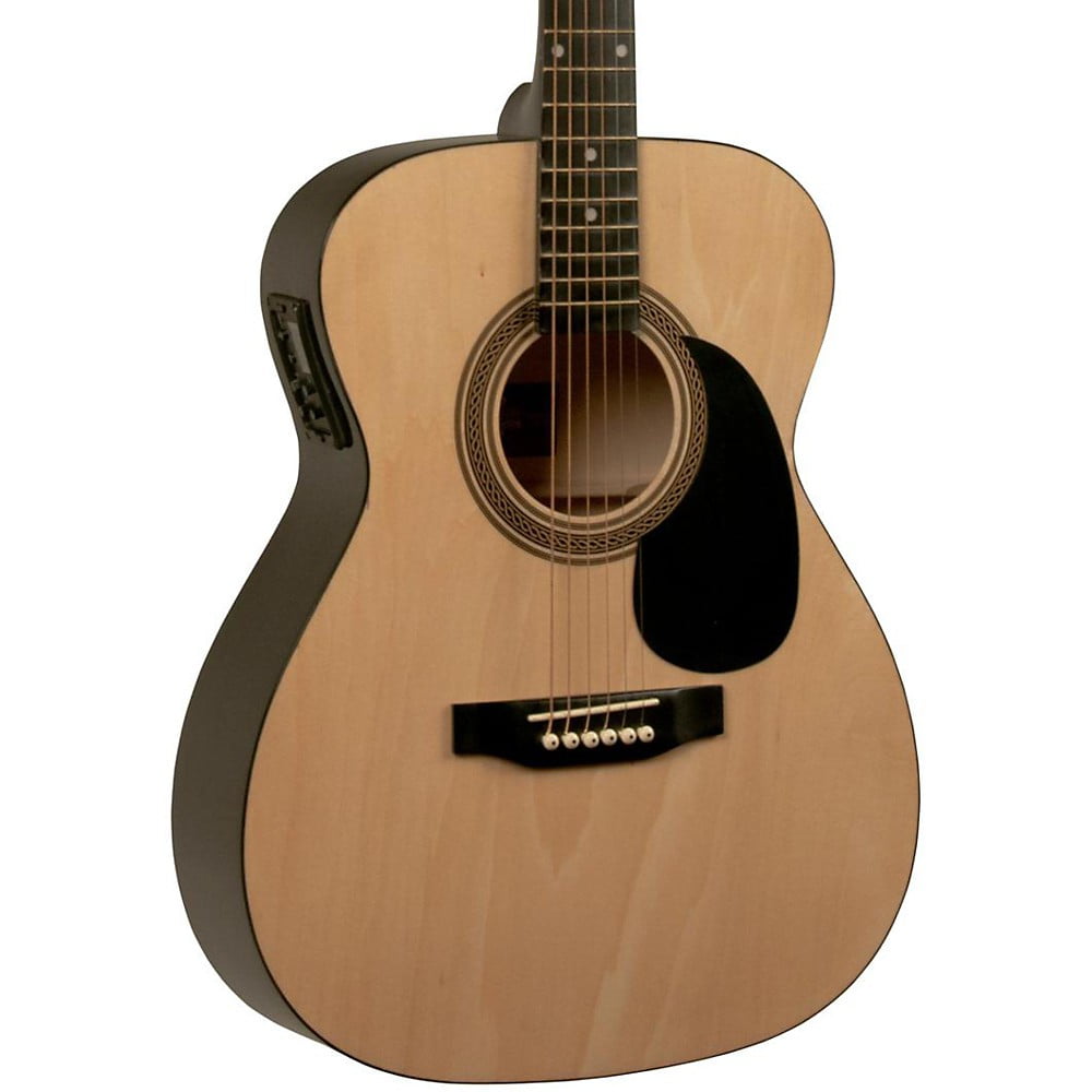 Rogue RA-090 Concert Acoustic-Electric Guitar Natural - Walmart.com