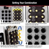Master Lock 5422D Portable Key Safe, 3-1/8 in. Wide, Combination Push ...