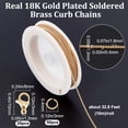 DIY Chain Bracelet Necklace Making Kit Including Brass Curb Chains 304 ...