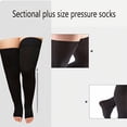 1 Pair Plus Size Compression Stockings, Extended Size And Thigh High ...