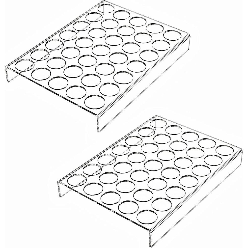 Paquete de 2 soportes para cápsulas de café de 35 ranuras para encimera ...