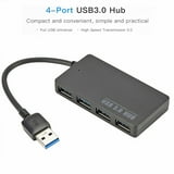 Moqsnm 5Gbps Speed 4-Port USB 3.0 Portable Compact Hub Adapter For PC Laptop - Walmart.com