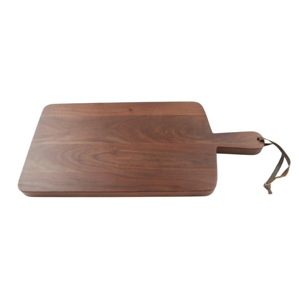 Rectangle Acacia Wood Paddle Board with Dark Walnut Stain - Walmart.com ...