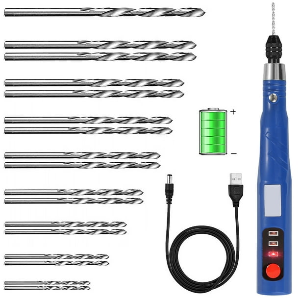 Electric Hand Drill Cordless Rotary Tool with 3 Adjustable Speed ...