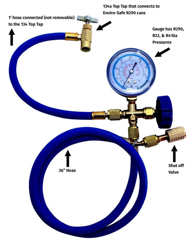 R290, R22, R410a Gauge Set, R-290a, R-22a, R-410a - Walmart.com