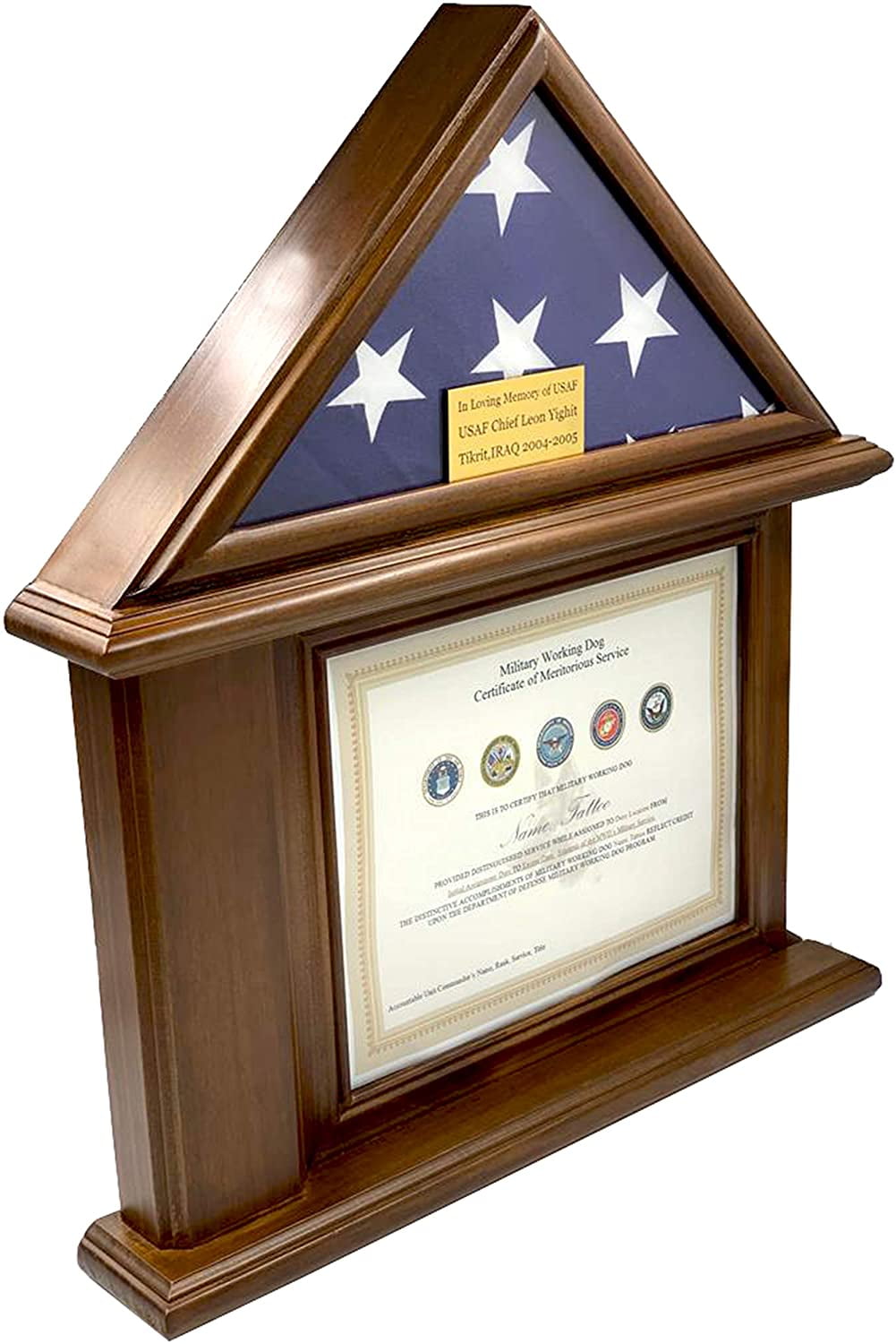 DECOMIL Flag Display Case with Certificate Customize (Flag Case with ...