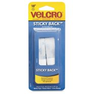 Velcro Oval Wafer Thin Hook & Loop Fasteners, 1/2" x 1 1/4", White, 40 ...