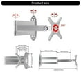 TV Screen Wall Mount Arm Wall Bracket for LCD LED Screens 10-27Inch ...