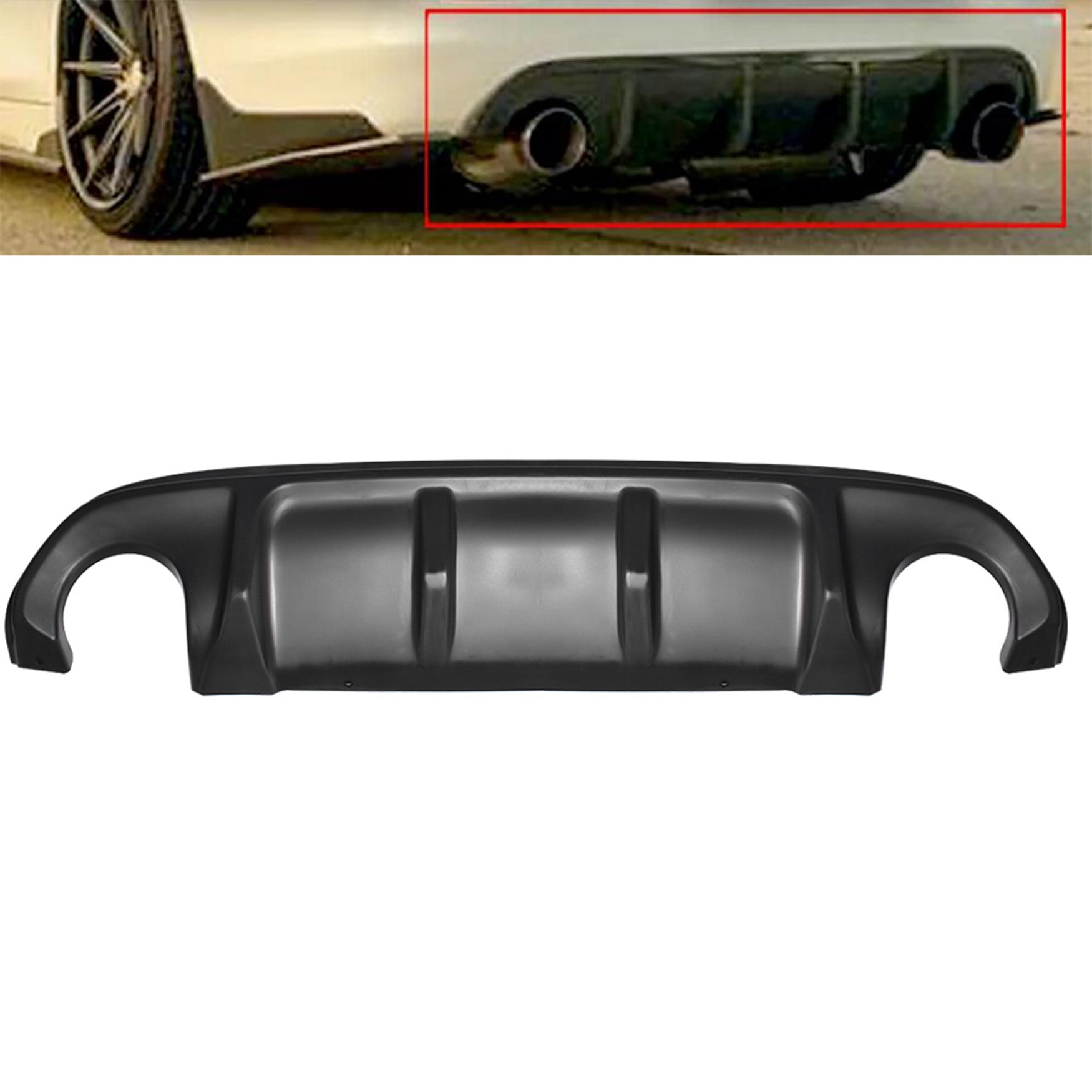 LABLT Rear Bumper Diffuser Spoiler Replacement for 2014 2015 2016 2017 ...