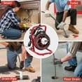 K-300K Electric Drain Auger - 50/75/100Ft Portable Electric Drain Auger ...