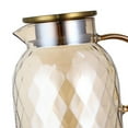 DOMELAY Glass Pitcher Water Carafe with Lid with Handle Easy to Clean ...