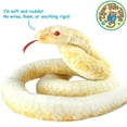 Alba the Albino Burmese Python | 100 Inch Long Stuffed Animal Plush ...