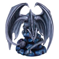 Pacific Giftware Checkmate Dragon with LED Light Frozen Blue Crystal ...